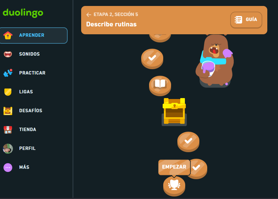 Funcionalidades de Duolingo | Tutorial virtual sobre Duolingo